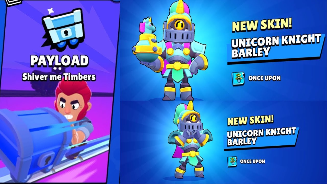 Brawl Stars Payload Challenge - Unlocked Unicorn Knight Barely Skin ...