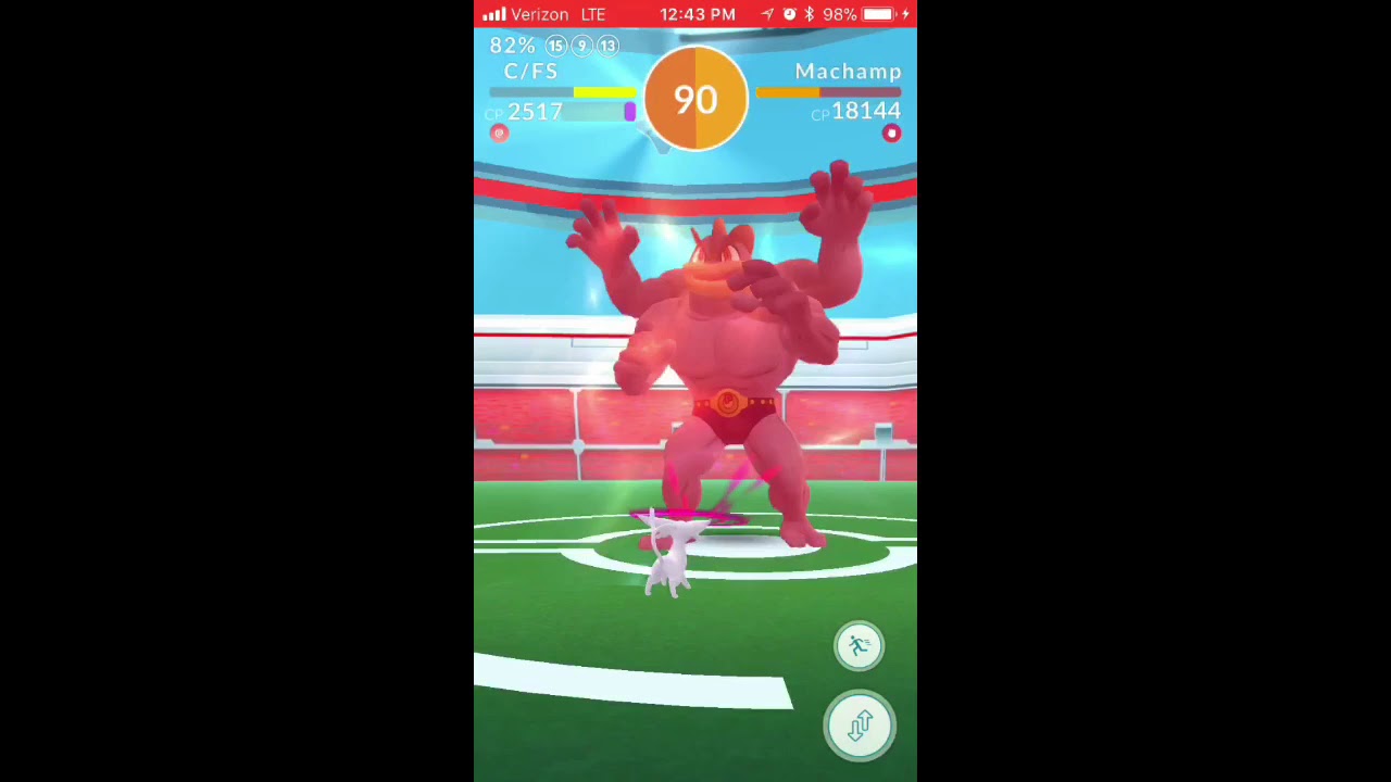 Pokémon Go - Dynamic Punch Machamp Solo - YouTube
