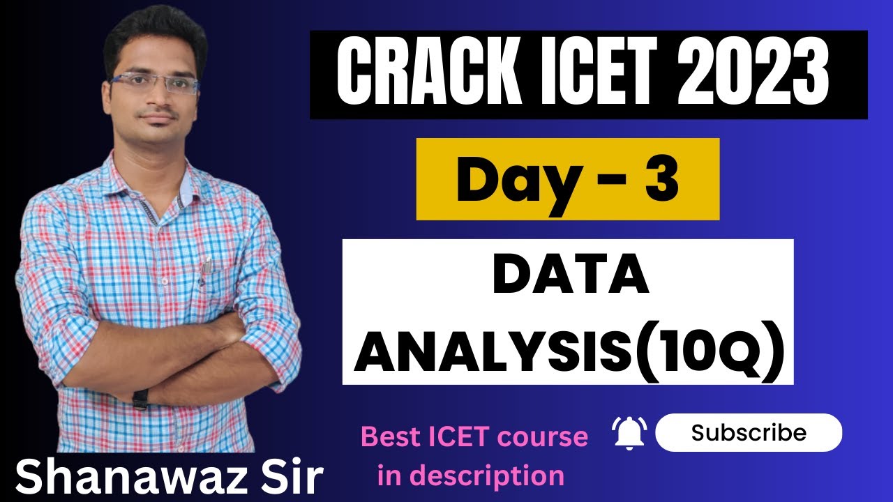 Day 3 - Data Analysis & Venn Diagrams | Crack ICET 2023 | ICET 10Q | Data Interpretation - YouTube