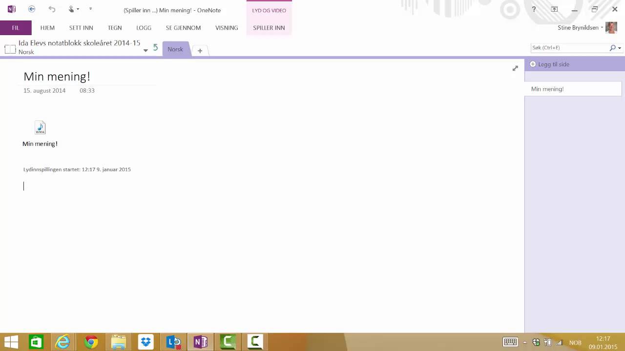 Hvordan spille inn lyd i OneNote - YouTube