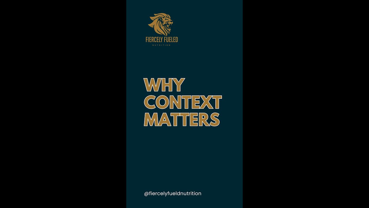 Why context matters #podcast #nutrition #women #strength - YouTube