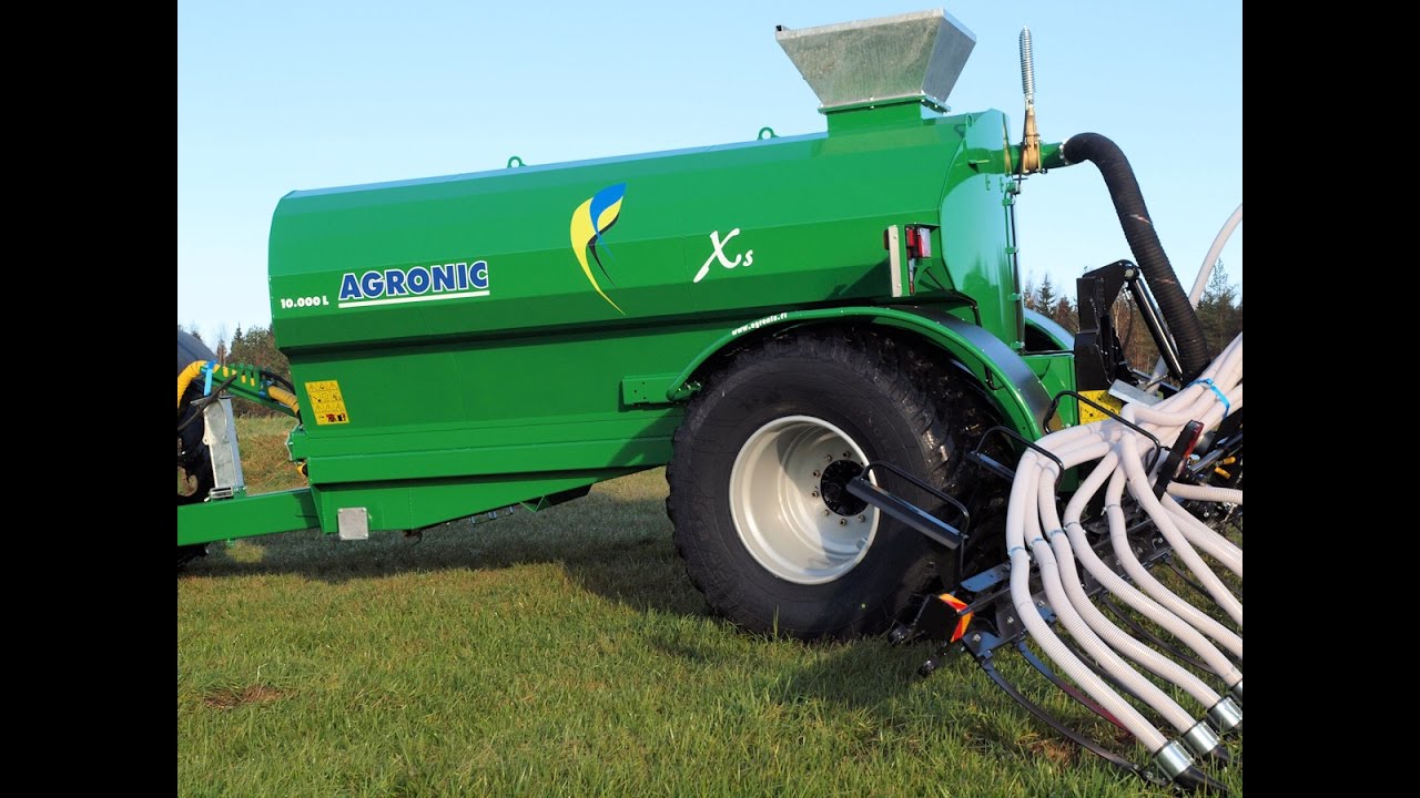 Agronic 10m³ XS Slurry Tanker equipped with 8m Trailing Shoe Injector ...