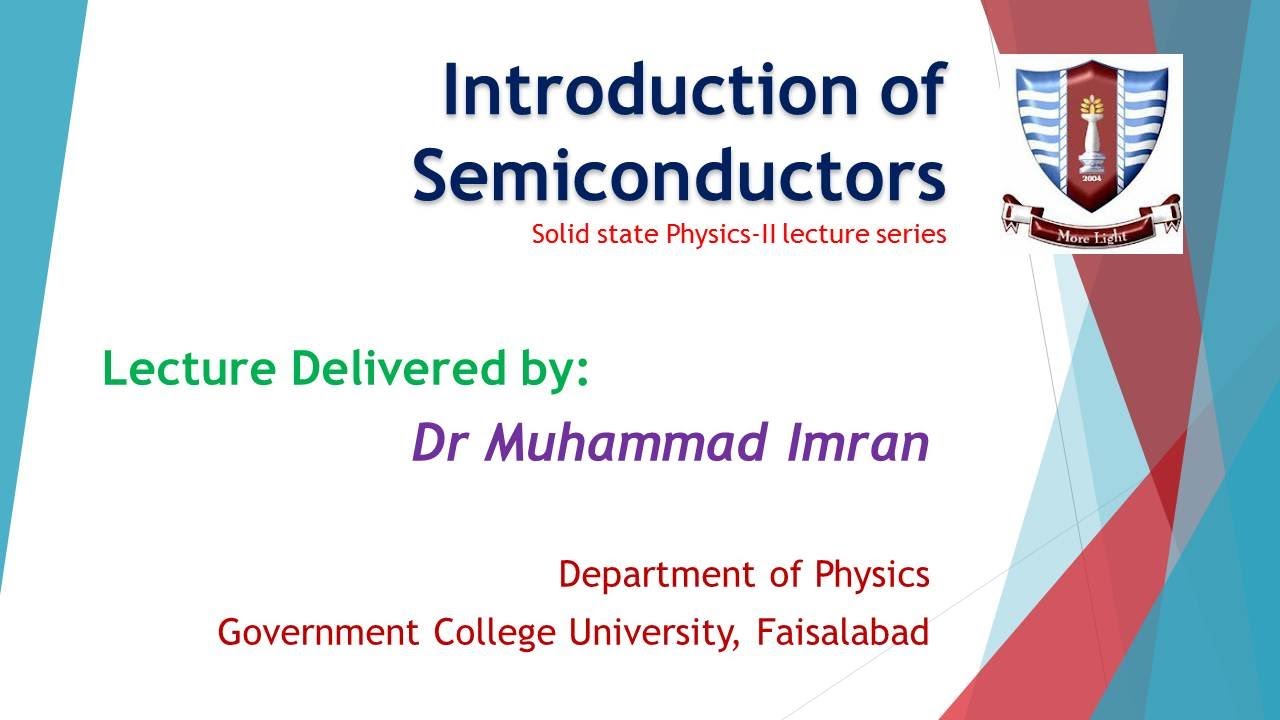 Introduction of Semiconductors | Solid State Physics - II | - YouTube