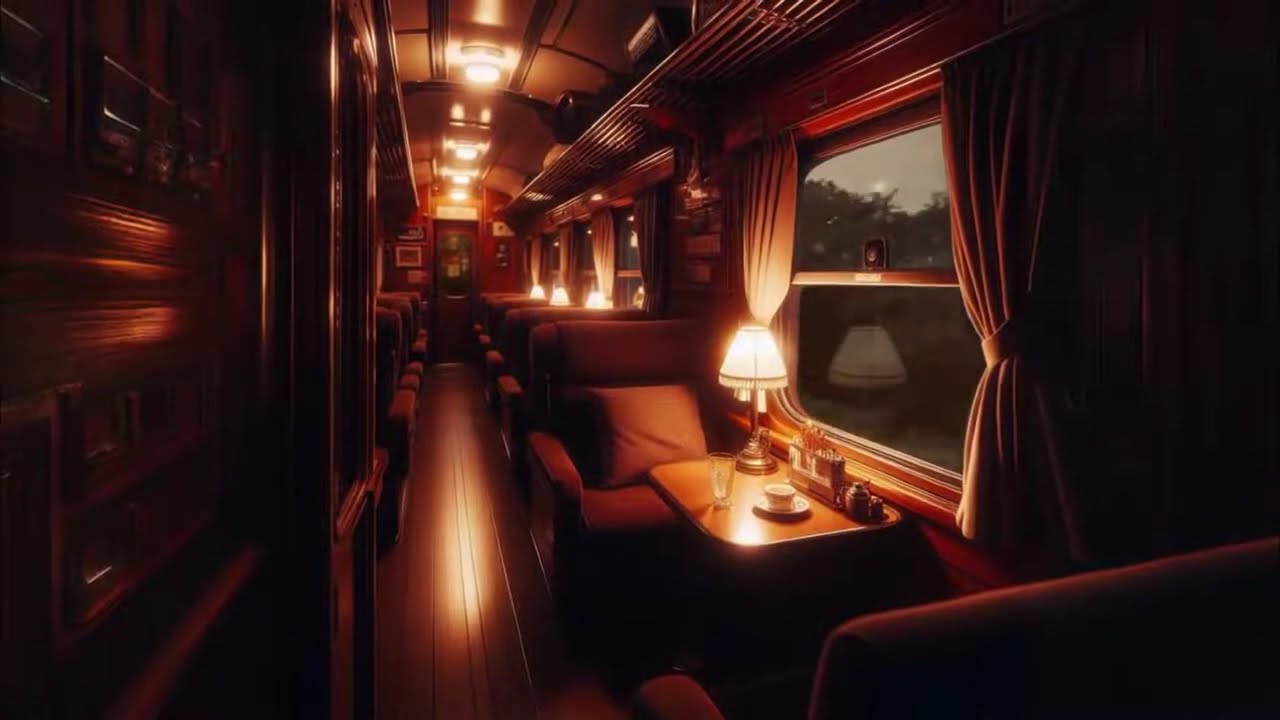 Train Sounds and Cozy Classic Train Ambiance on a Cold Afternoon - YouTube