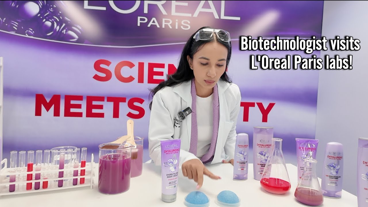 A day in my Life at the L'Oréal Paris Lab learning the science my ...