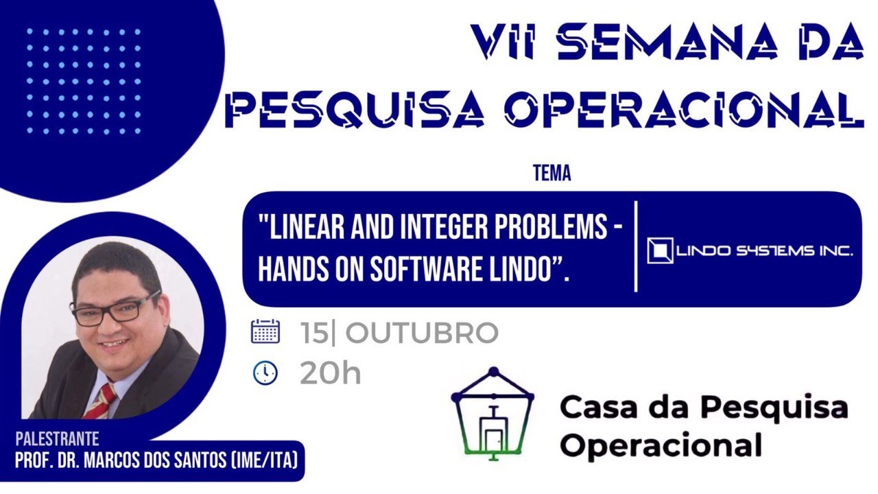 Linear and Integer Problems - Hands on software LINDO - YouTube