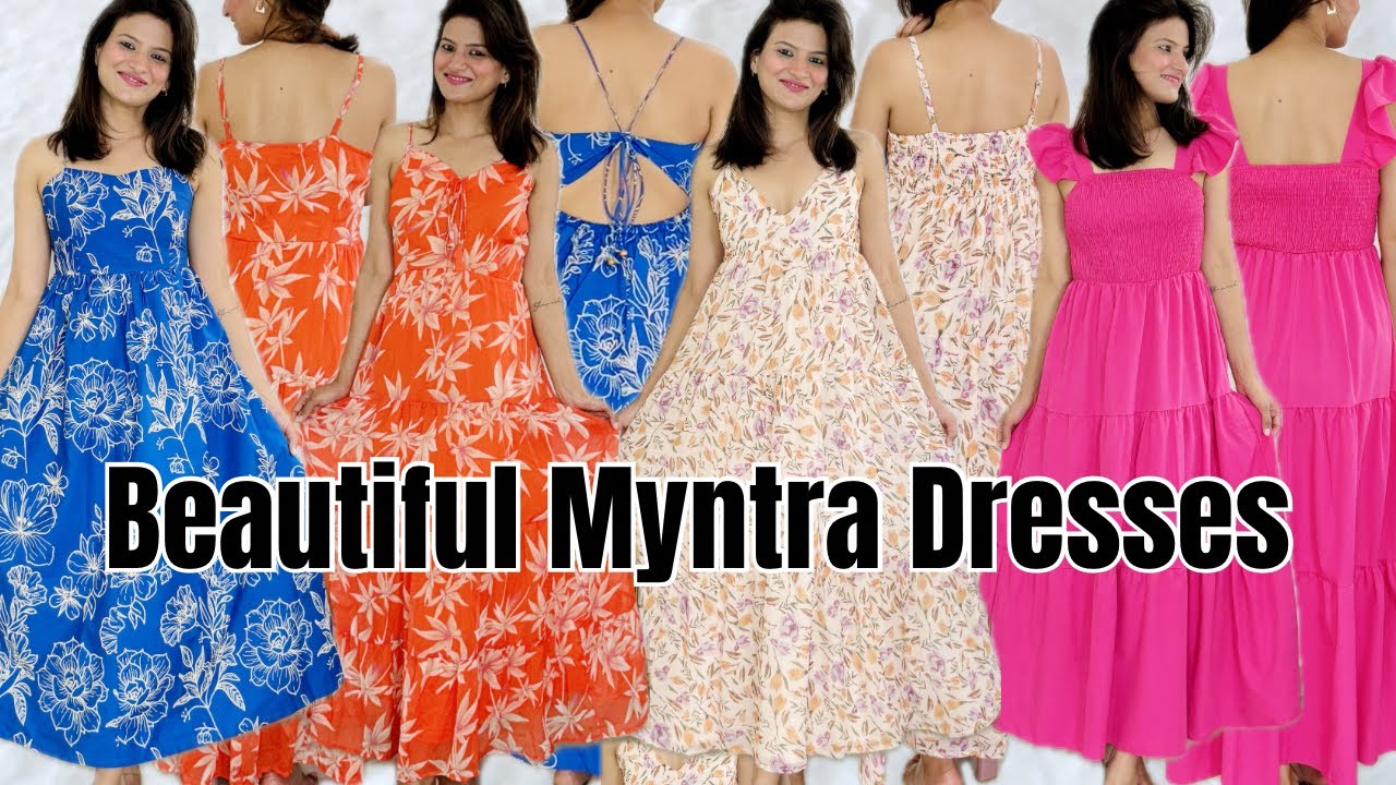 Best Dresses from Myntra l Myntra affordable Birthday Dress Haul l Maxi ...