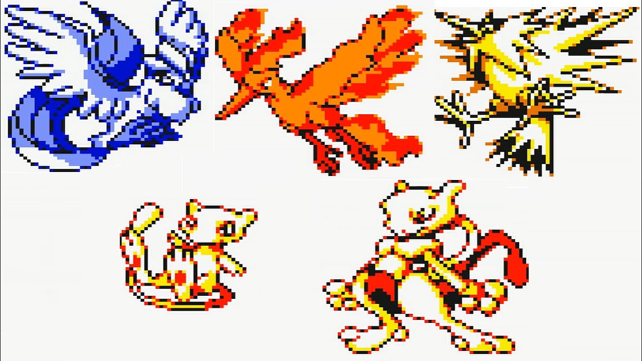 Pokemon Yellow - All Legendary And Mythical Pokemon - YouTube