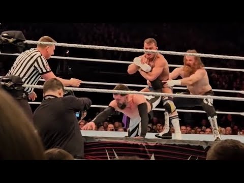 Sami Zayn Thunder PowerSlam To Chad Gable & Helluva Kick To Finn Balor ...