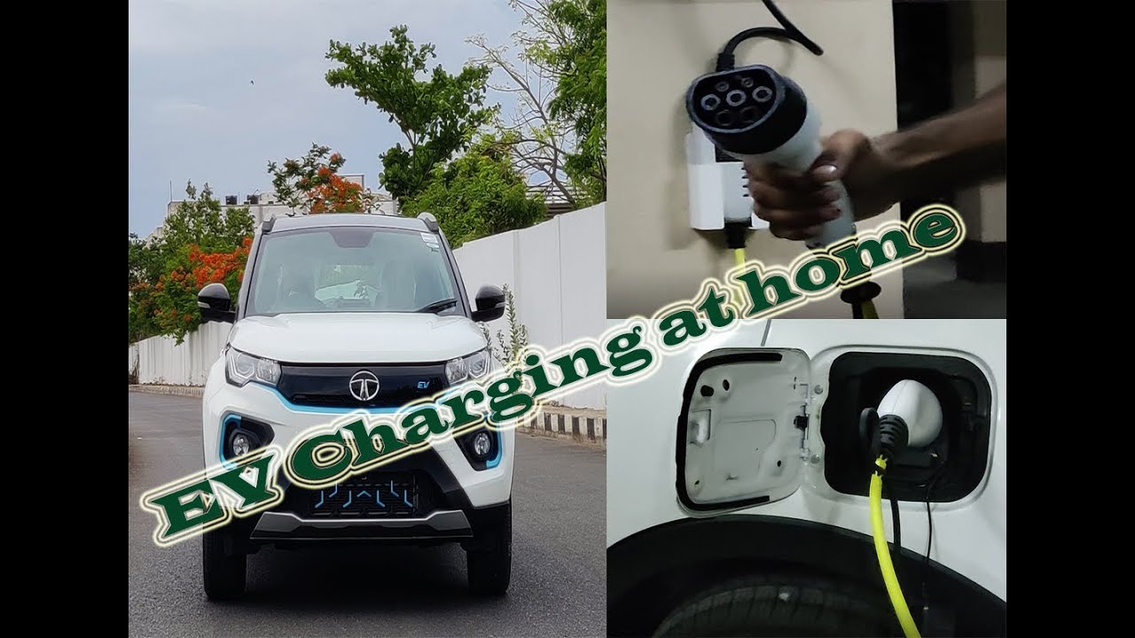 How To Charge Tata Nexon EV At Home - YouTube