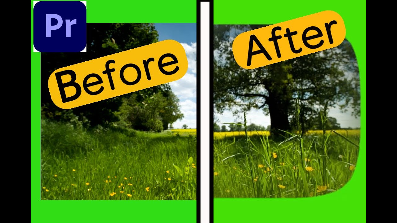 Rounded Corners Rectangle Effect Tutorial - Adobe Premiere Pro - YouTube