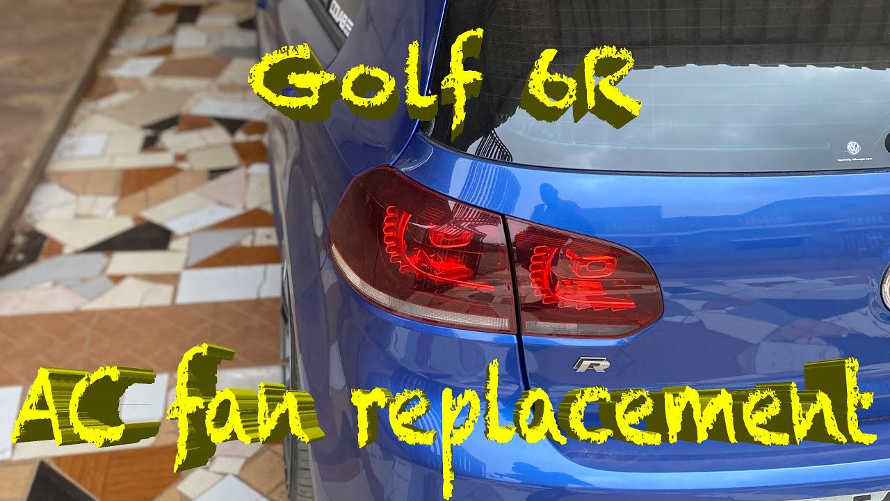 VW Golf 6 R radiator fan - diagnose and replacement using VCDS - YouTube