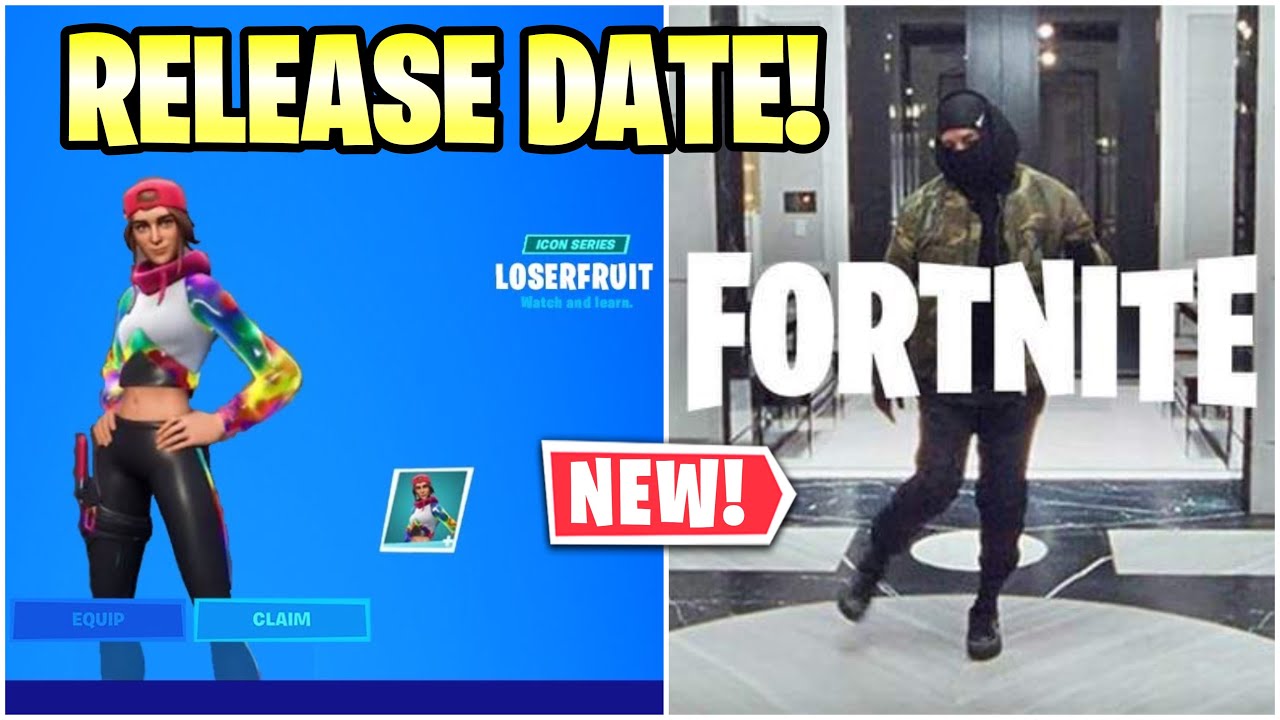 LOSERFRUIT SKIN & TOOSIE SLIDE EMOTE RELEASE DATE! | NEW ICON SERIES ...