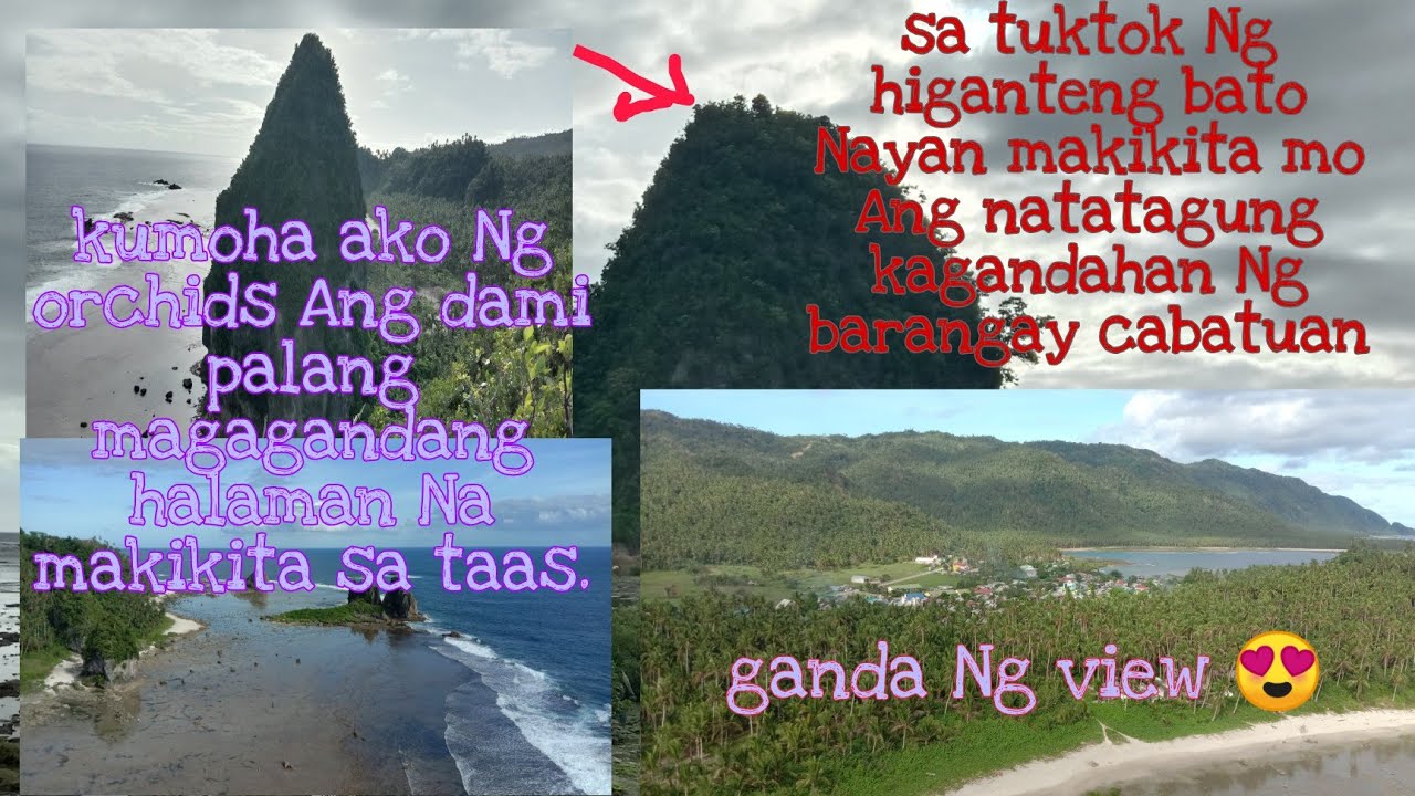 sa tuktok Ng higanteng bato Nayan makikita mo Ang natatagung kagandahan ...