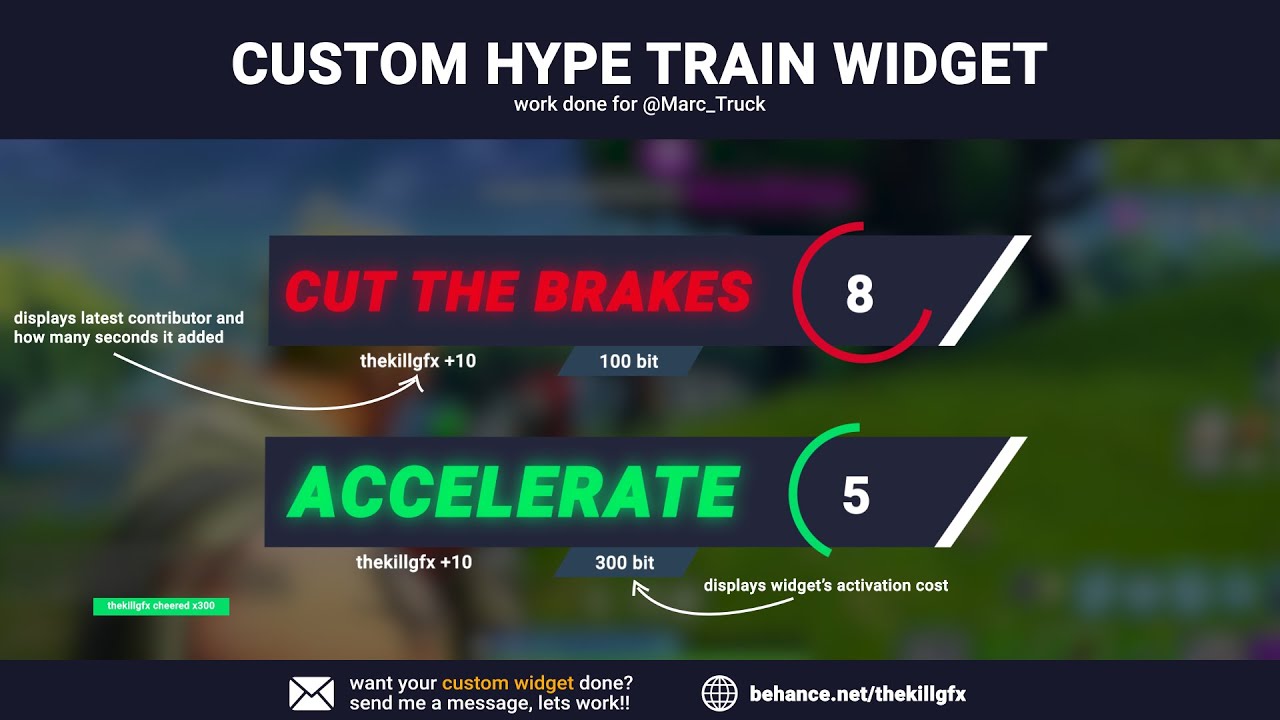 Custom Hype Train Widget for @Marc_Truck - YouTube