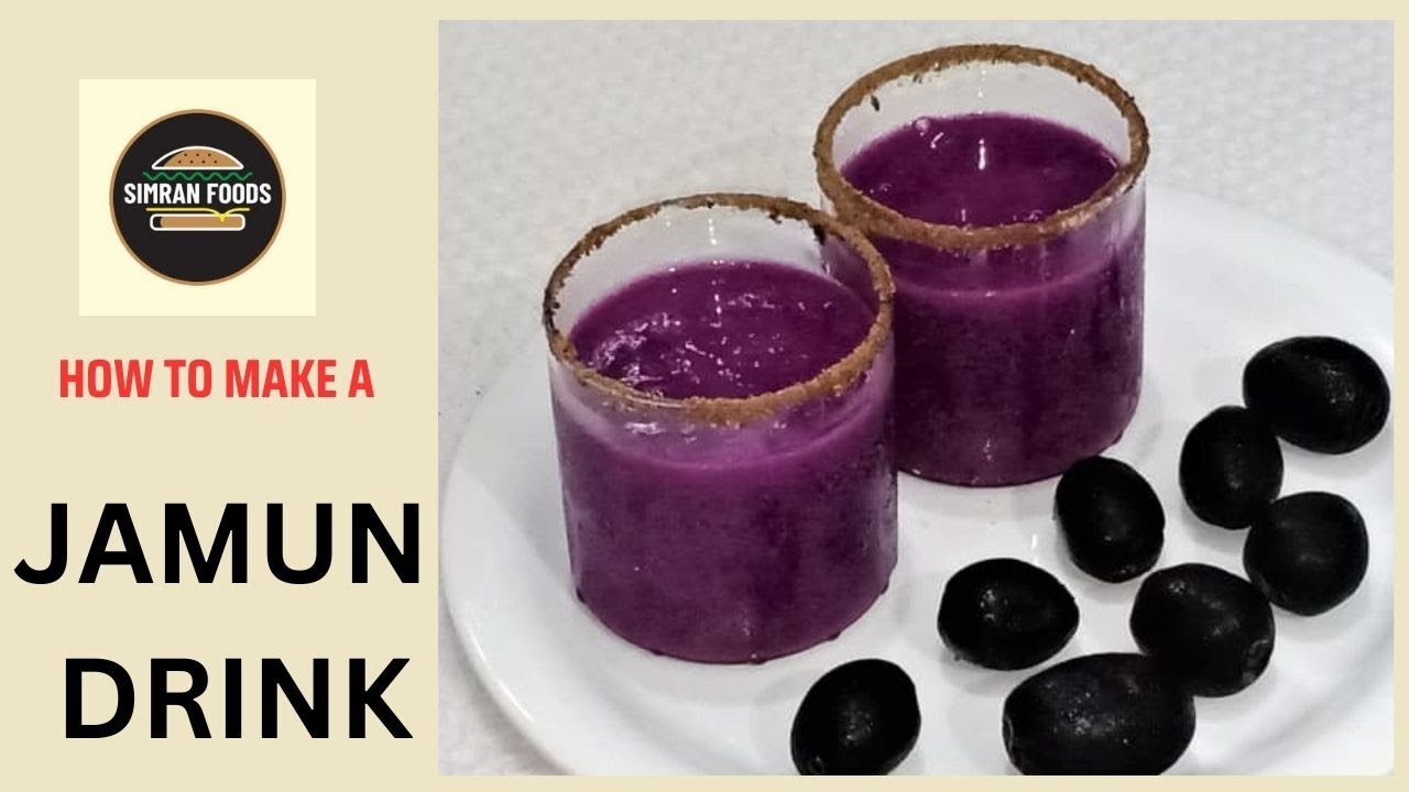 JAMUN DRINK RECIPE - YouTube