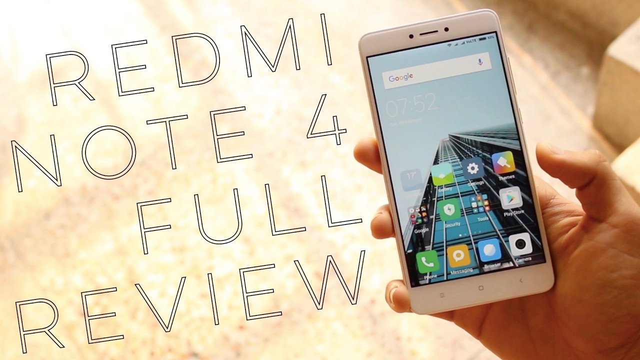 Redmi Note 4 Full Review In India - YouTube