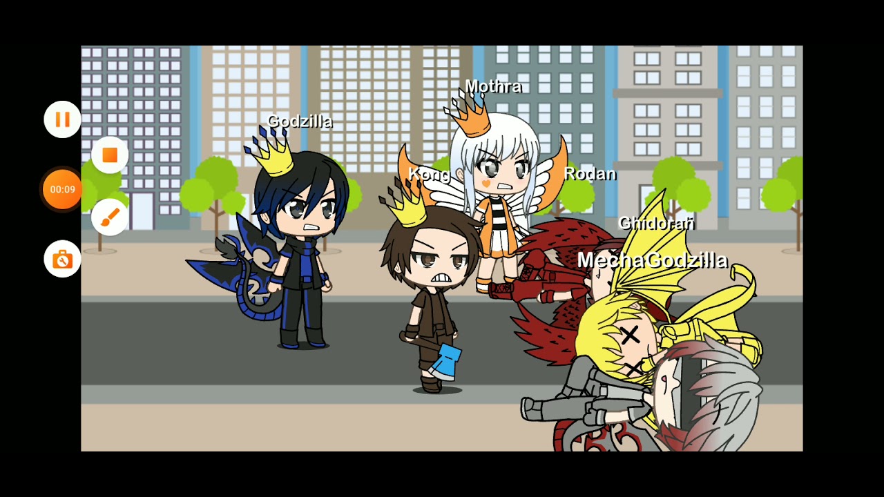 Godzilla, Mothra, and Kong vs Ghidorah, Rodan, and MechaGodzilla. Gacha ...
