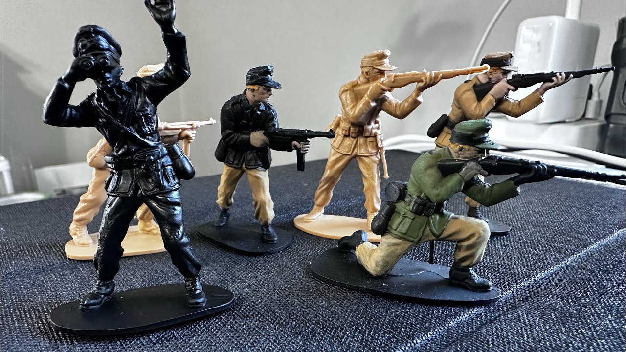 Army Men painting Afrika Korps, part 1 - YouTube