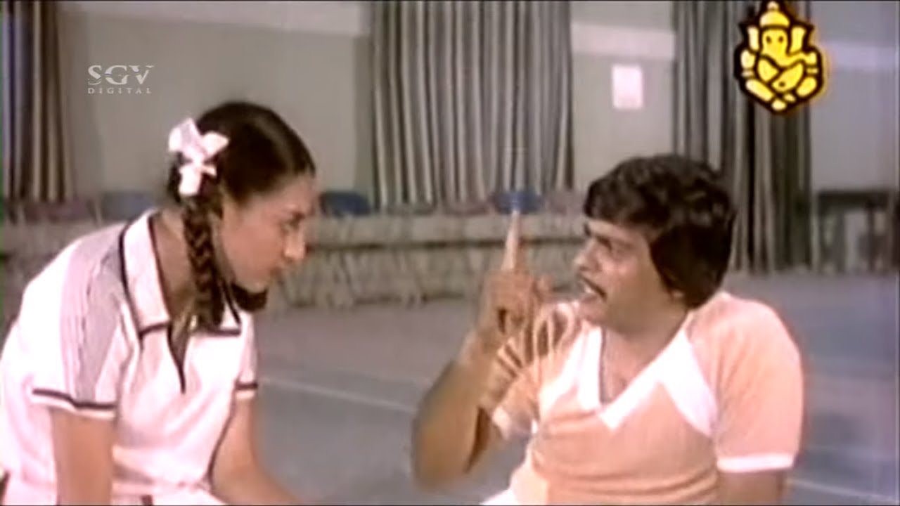 Shankarnag playing badminton Comedy Scenes | Kannada Movie Best Videos ...
