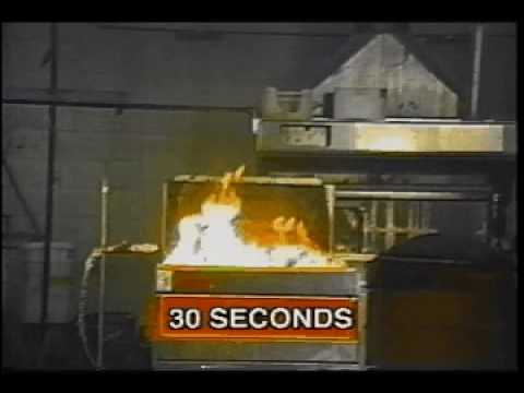 Fire Test On Commercial Fryer - YouTube