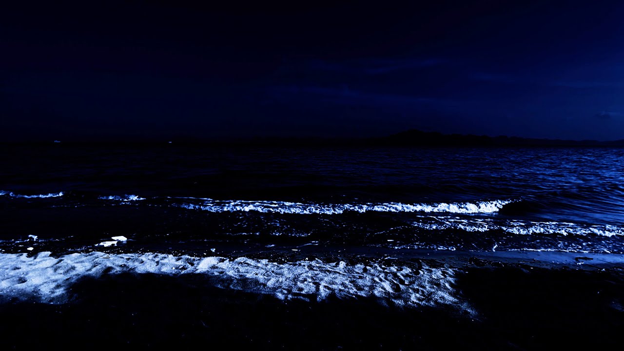 Ocean Waves For Deep Sleeping, Super Cool Ocean Wave Sound at Night ...