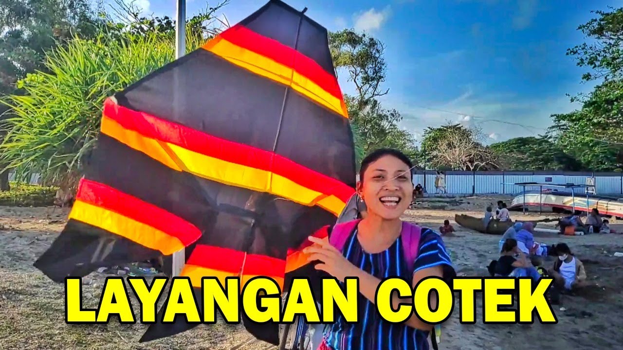 LAYANGAN COTEK | MAIN LAYANG LAYANG DI PANTAI | Bandbindbund - YouTube