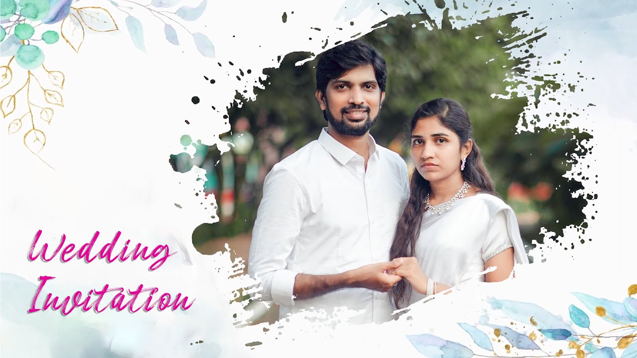 4k Wedding Invitation Video || Christian Wedding Invitation || - YouTube