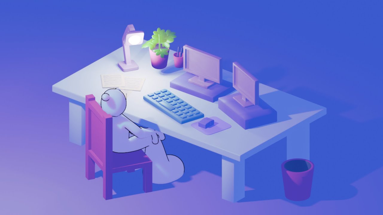 at the desk (funny) - YouTube