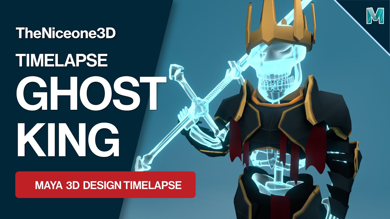 Ghost King Character Model Timelapse | Autodesk Maya 2021 - YouTube