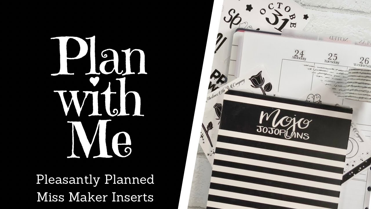 PLAN WITH ME | Pleasantly Planned Inserts : Miss Maker | Social Media Planner | PWM | Oct 24 ...