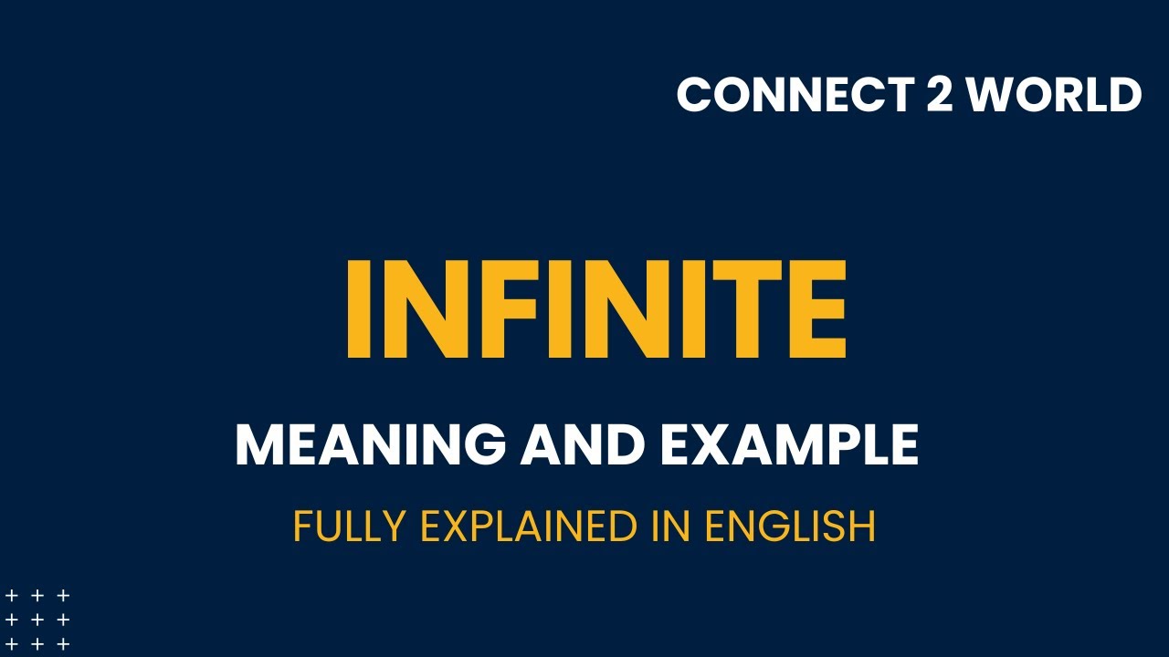 What Does infinite Means || Meanings And Definitions With infinite in ...