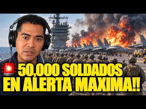 🚨 50,000 SOLDADOS DE EEUU EN ALERTA MÁXIMA!! Trump Prepara Una Ofensiva Brutal Contra Irán