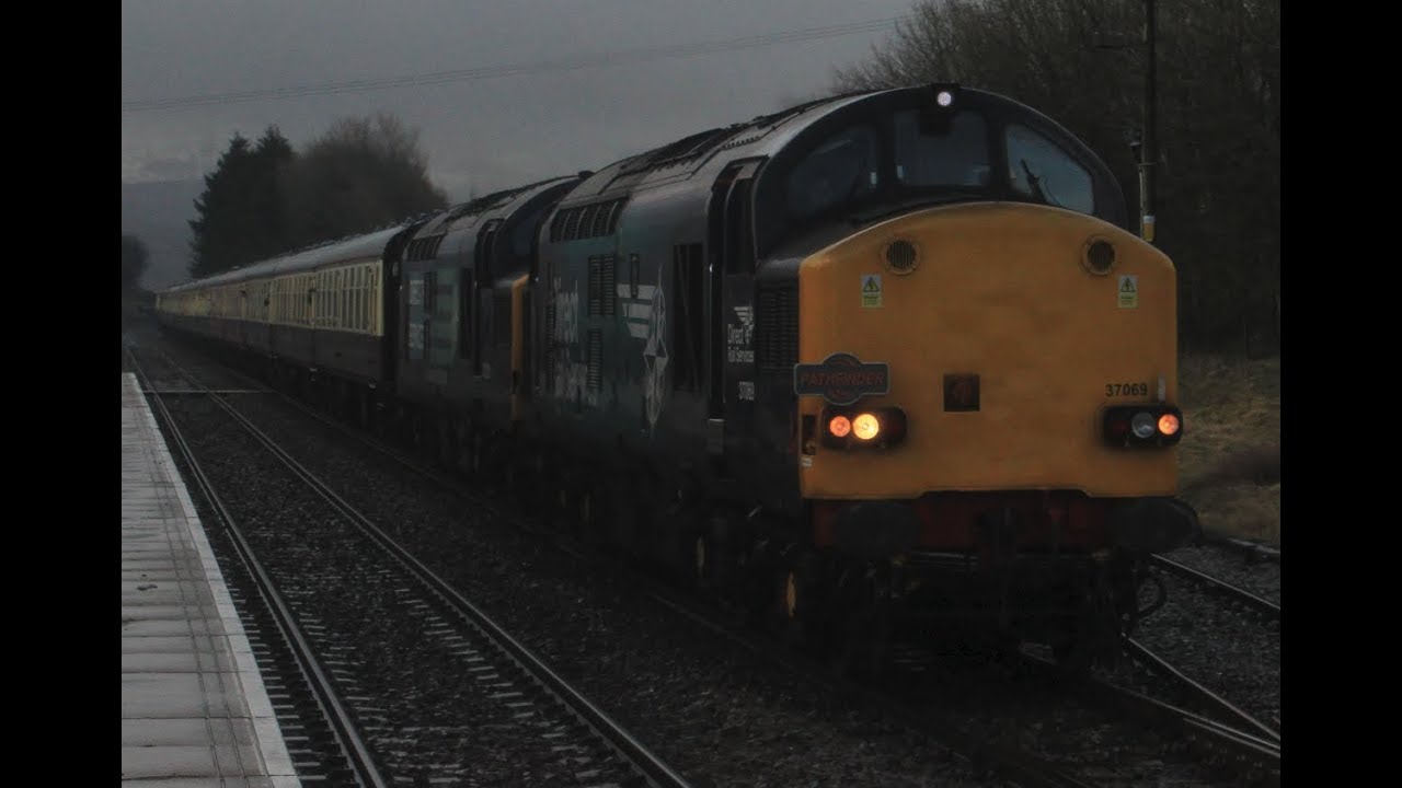 The Pennine Pathfinder Railtour ~ 37069 37259 1Z97 17/02/2018 - YouTube