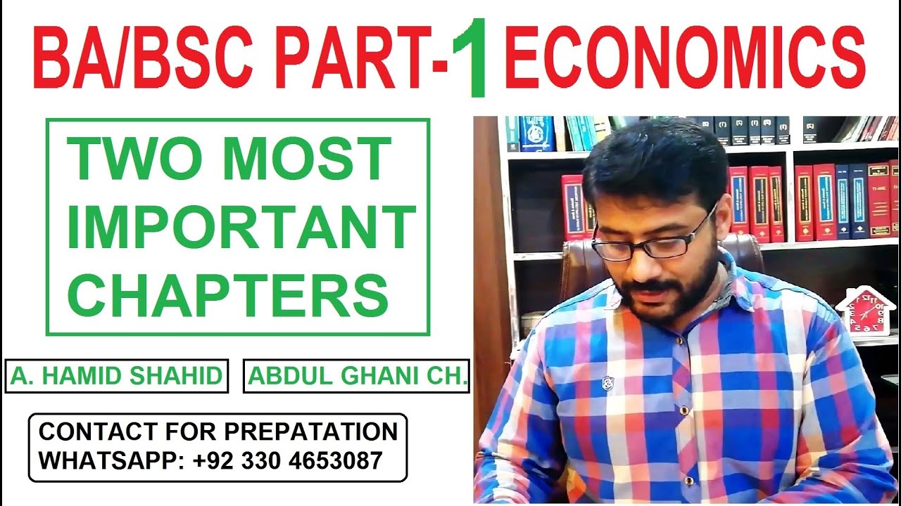 Two Most Important Chapters of BA/BSC Part 1 Economics || Must watch ...