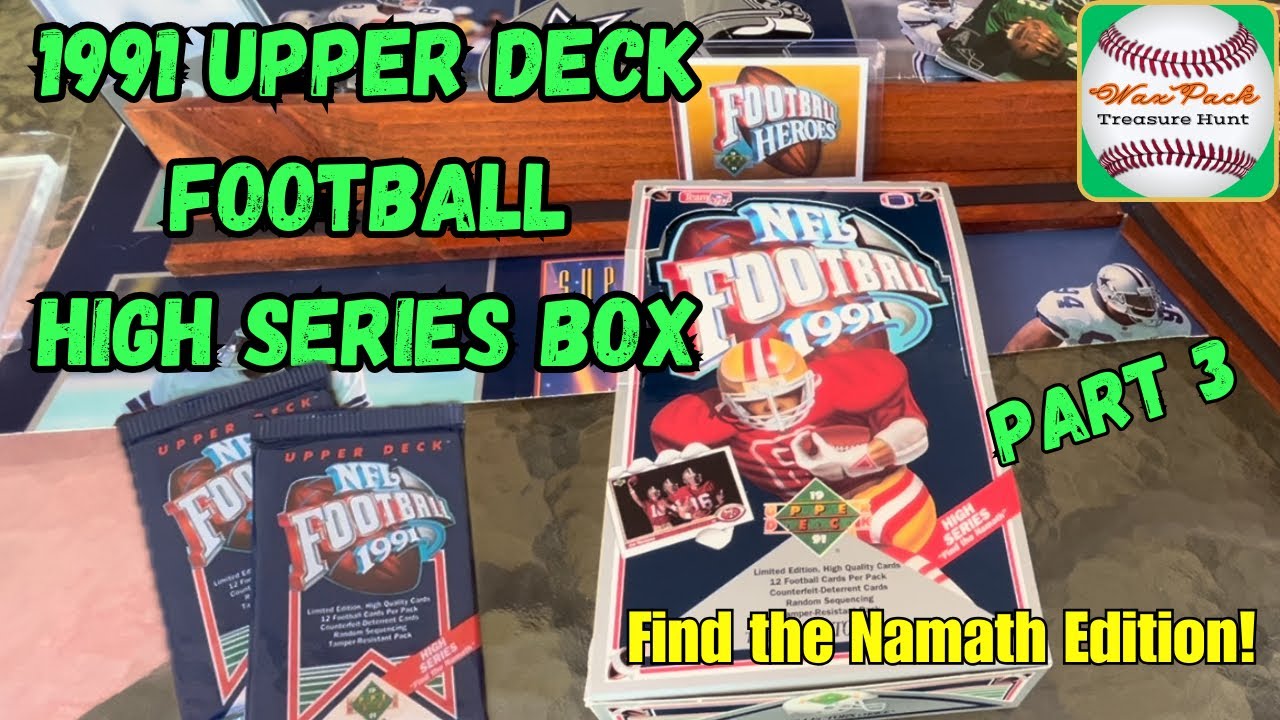 1991 Upper Deck Football High Series Box Rip - Part 3 #footballcards # ...