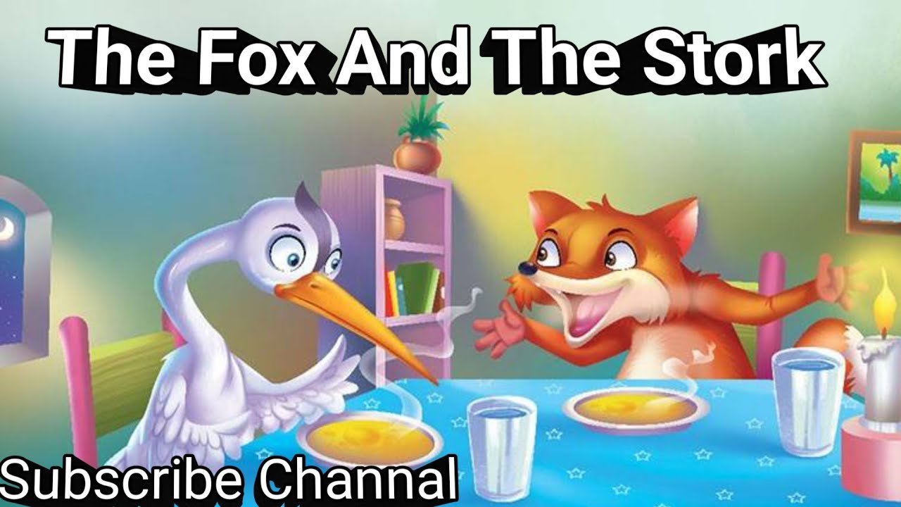 English Short Stories For Beginners And Adults//The Fox And The Stork ...