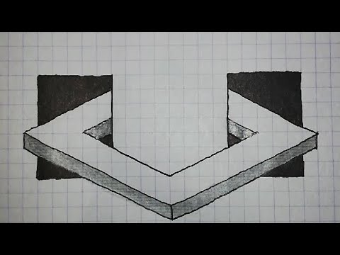 3D drawing tutorial | Optical illusion art - YouTube