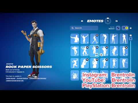Fortnite Rock Paper Scissors emote