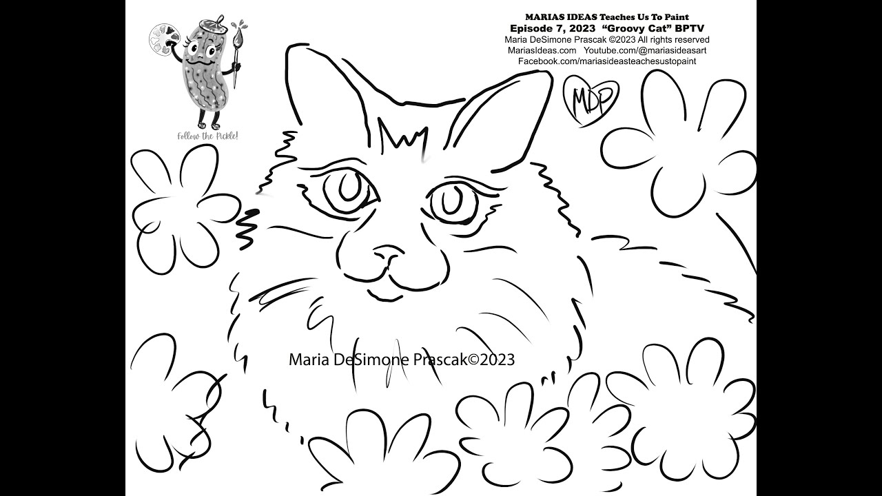 How to DRAW. Groovy Cat Episode 7, 2023 - YouTube
