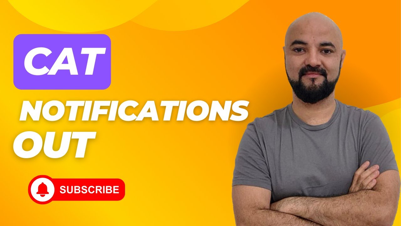 CAT 2024 Official notification out! - YouTube