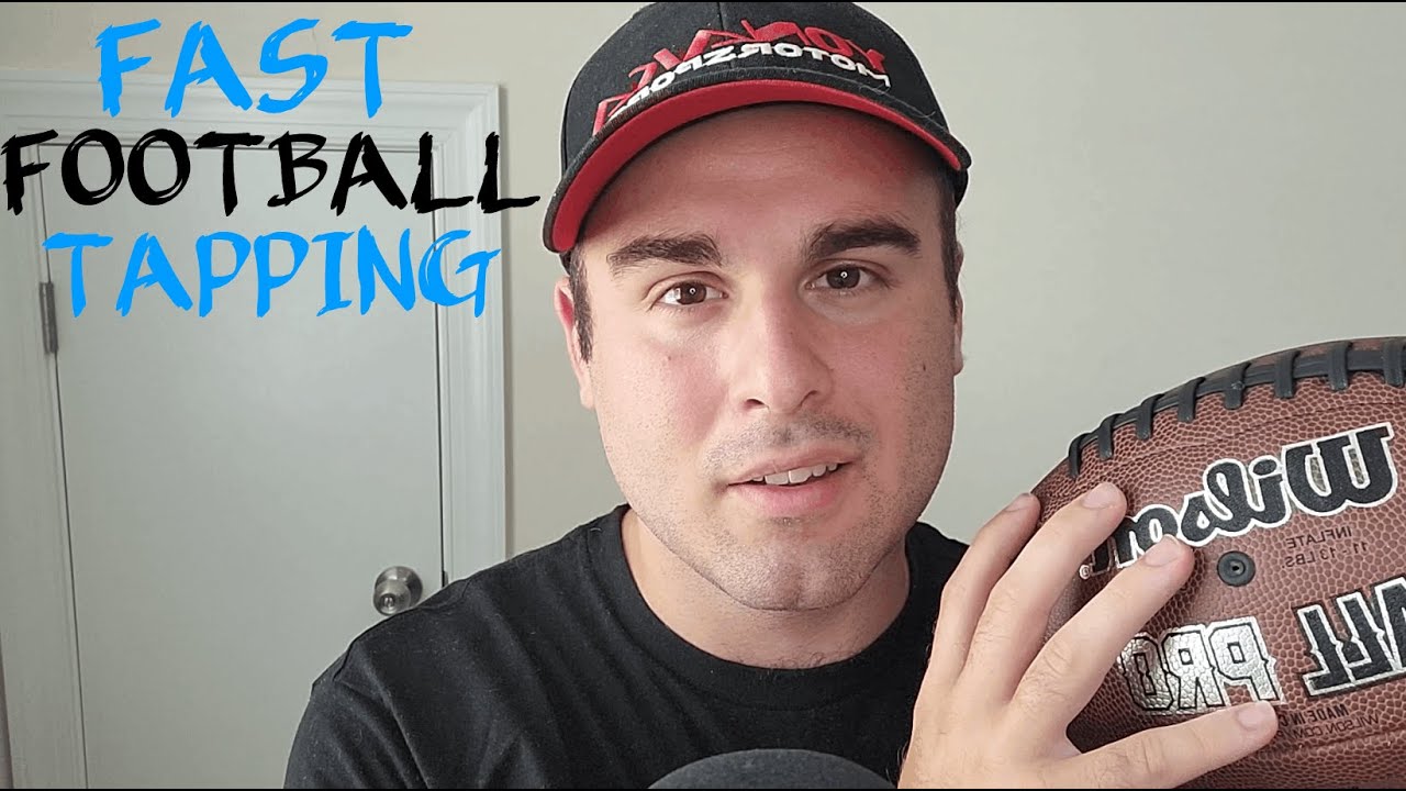 ASMR FAST Football Tapping for Tingles - YouTube