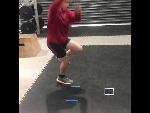 Lateral hop test - YouTube