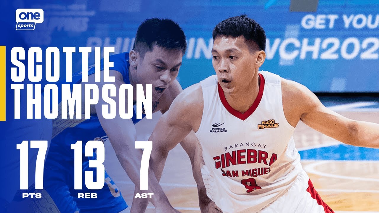 Thompson FLIRTS with TRIPLE-DOUBLE in Game 1 | PBA SEASON 49 ...