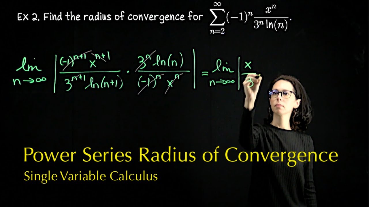 Finding the radius R of convergence for a power series, Single Variable ...