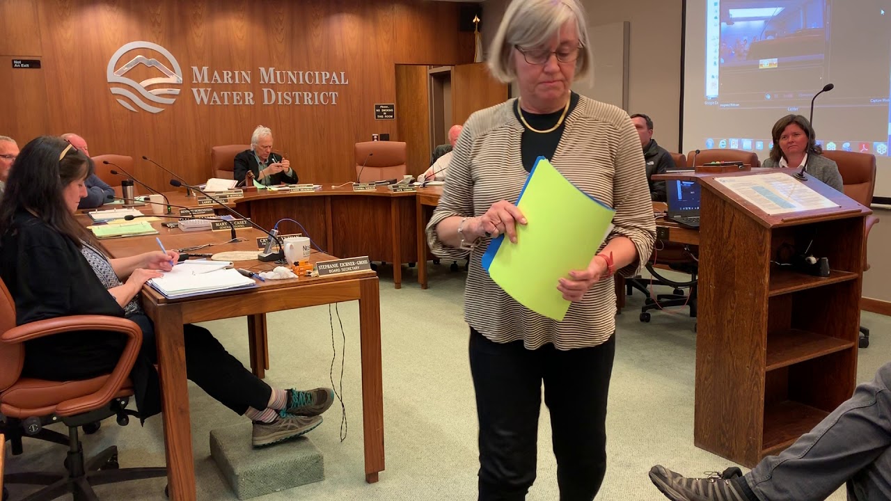 Marin Municipal Water District Board Meeting (Part 1) May 14 2019 ...