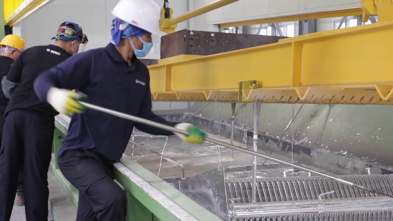 HOT DIP GALVANIZING PLANT - “L” SHAPE PLANT - Kettle dimensions 9,5 x 2,2 x 3,2 (h) - YouTube