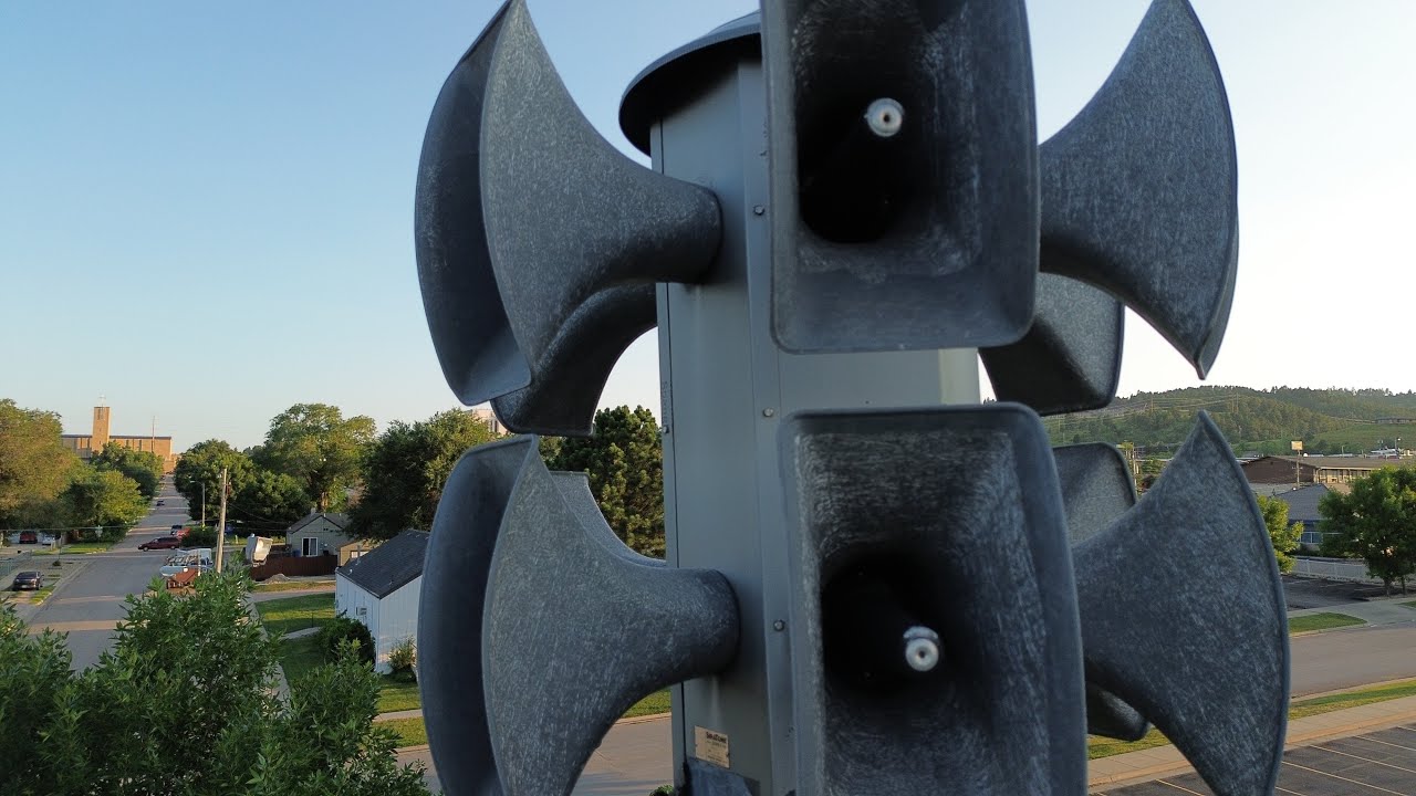 Drone Flight Around a SiraTone EOWS*115 Warning Siren! - Rapid City, SD ...