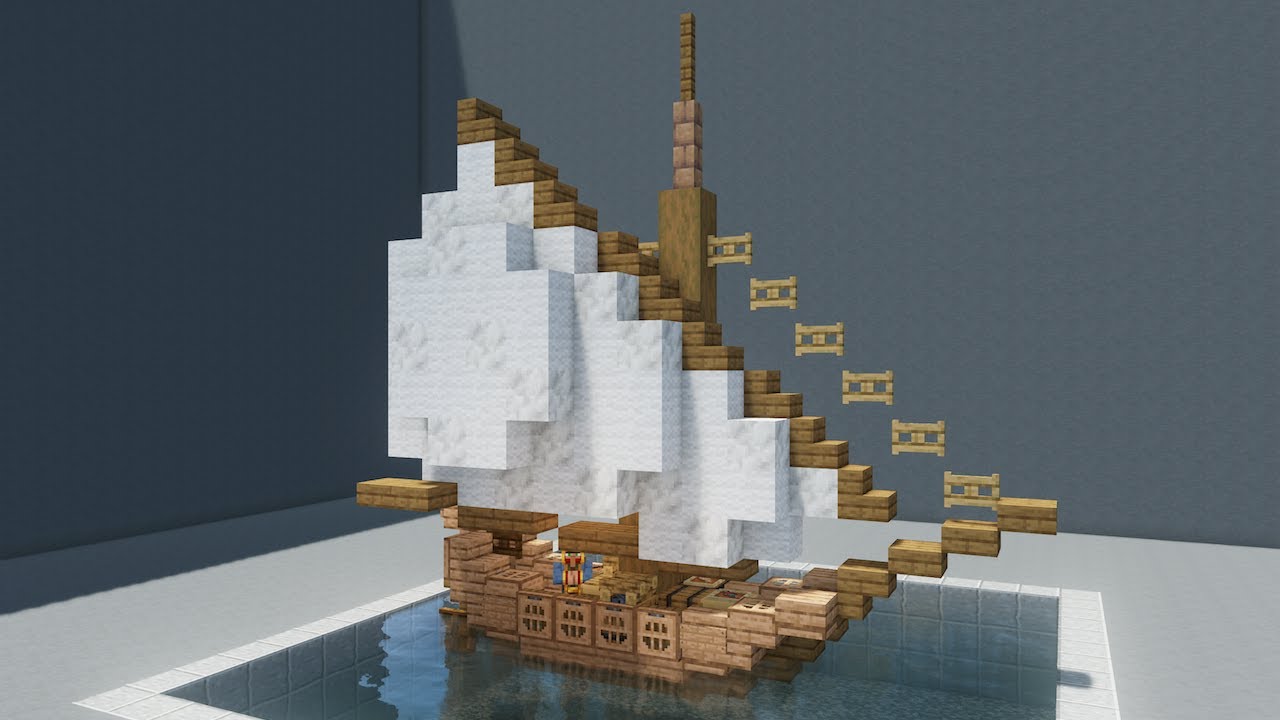 Minecraft | How to Build a Small Medieval Fishing Boat 1.19 | Tutorial ...