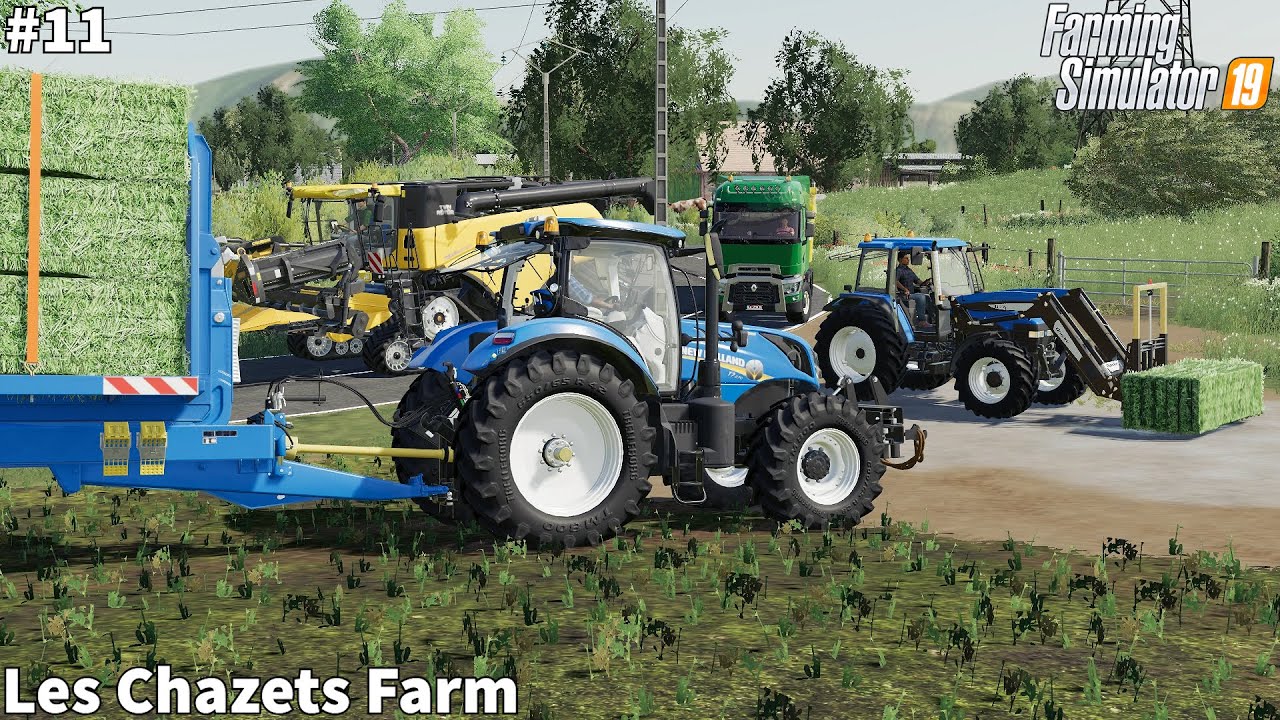 Storage of Alflafa Hay Bales on the Farm, Harvesting & Selling Corn│Les ...